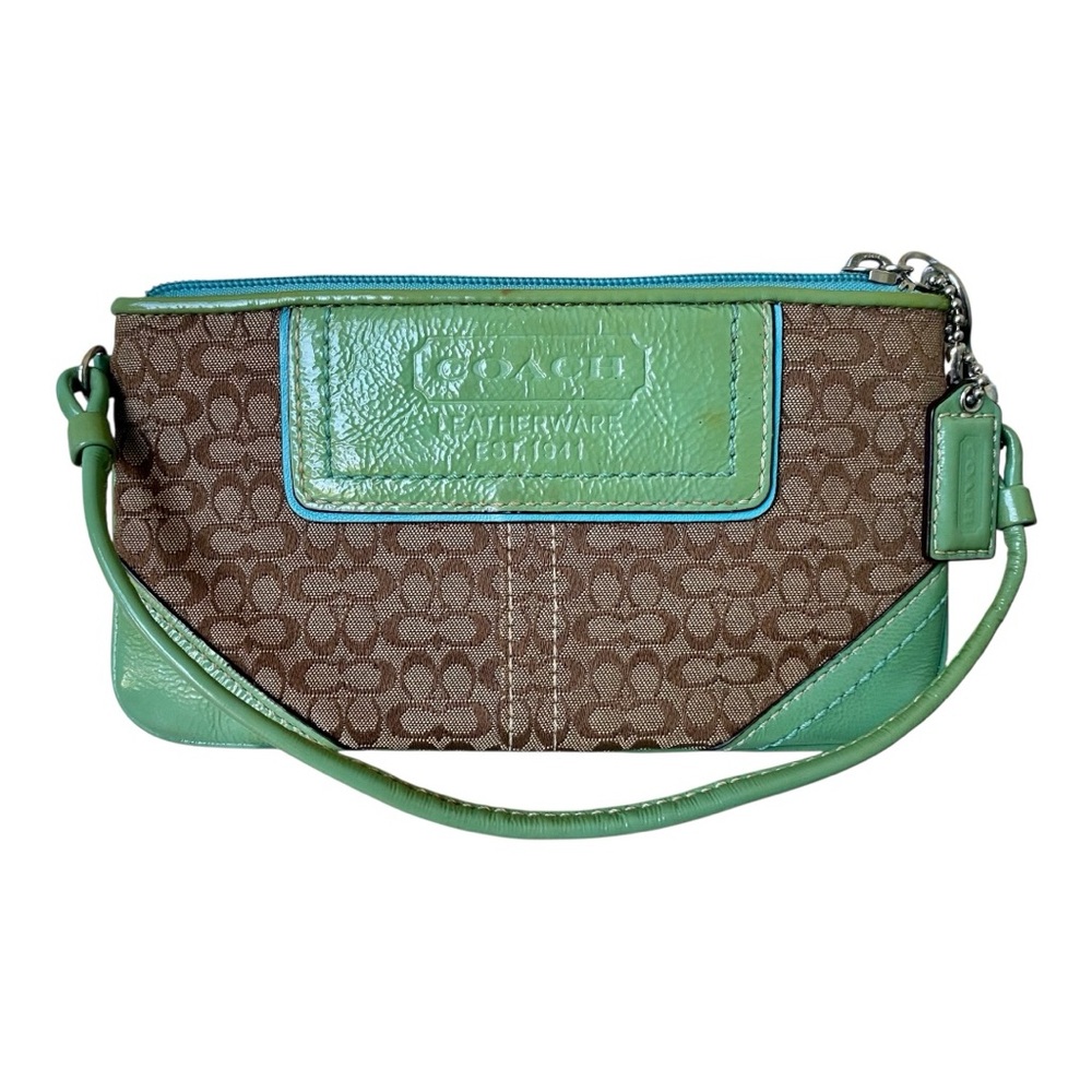 Vintage Coach Leatherware Signature Jacquard & Leathe… - Gem